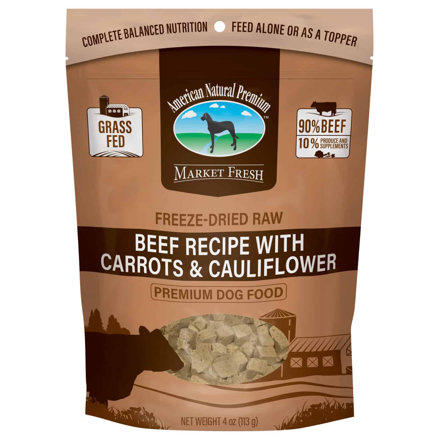 Freeze-Dried Raw Beef with Carrots and Cauliflower - American Natural ...